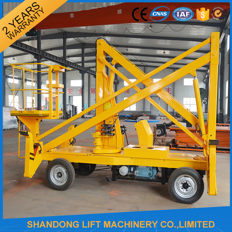 10m Diesel Engine Aerial Trailer Mounted Boom Lift Hire , Towable ...