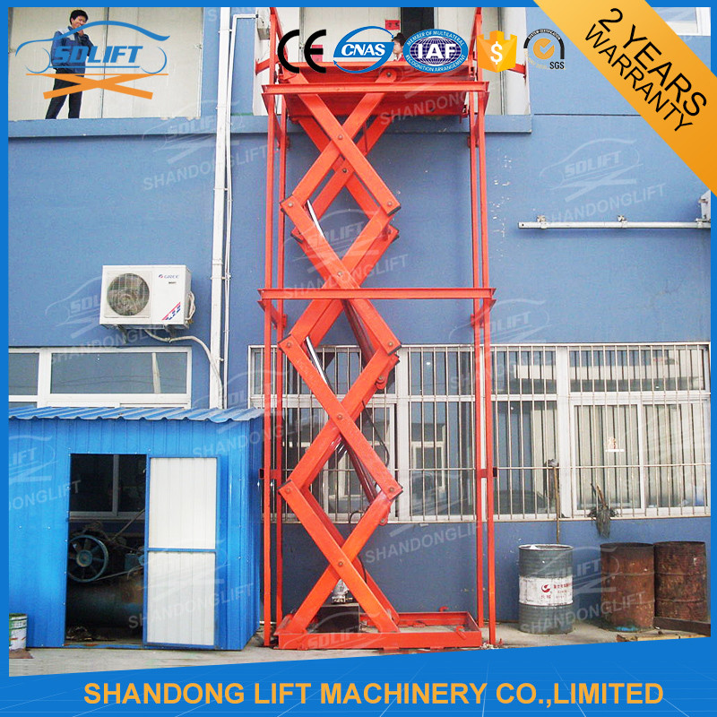Warehouse Hydraulic Scissor Lifting Equipment for Cargo Loading ...