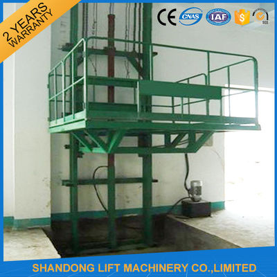 Cargo Material Loading Warehouse Elevator Lift , 500kgs 5m Hydraulic ...