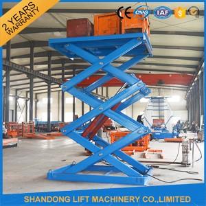 Electric Hydraulic Guide Rail Warehouse Elevator Lift Platform 5000kg ...