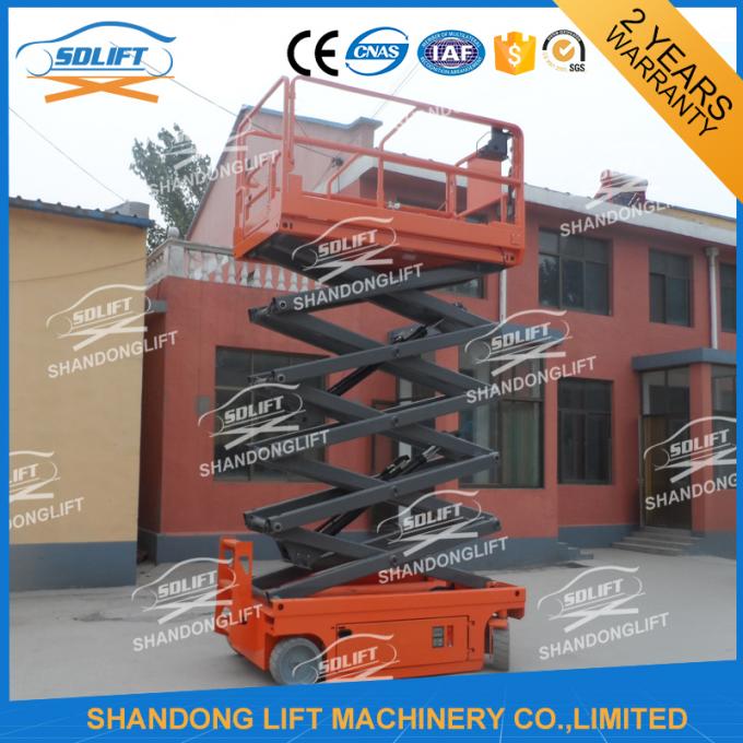 Electric Battery Power Scissor Lift Self - propelled Mobile Battery ...